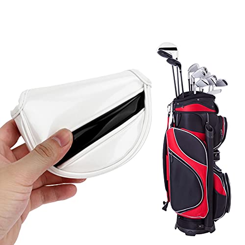 Golf Putter Headcover, Leather Semicircular Cotton Ball Joint Sleeve Protector Club Headcovers Accessory