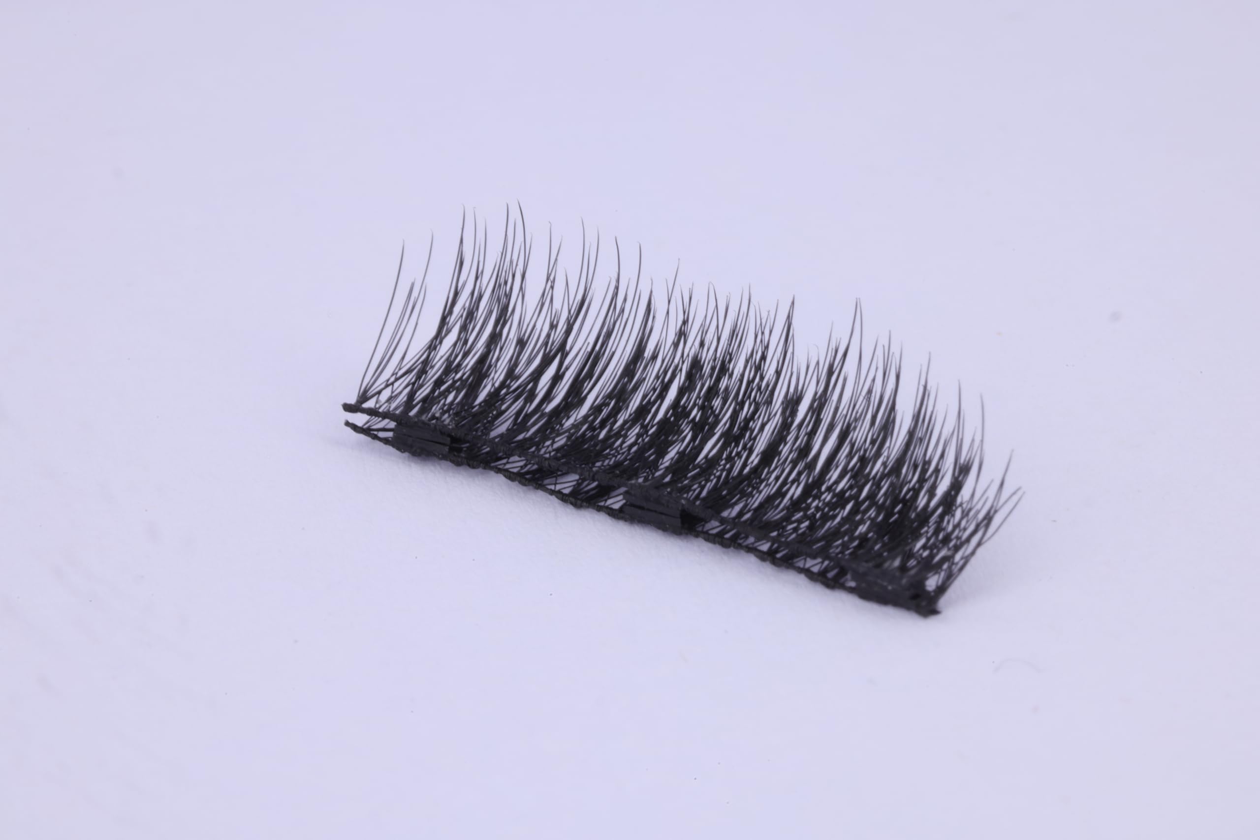 PHKERATA Magnetic Eyelashes 3D Natural Look Magnetic Lashes without Eyeliner, Reusable Magnetic Eyelashes with Applicator No Glue, Easy to Wear