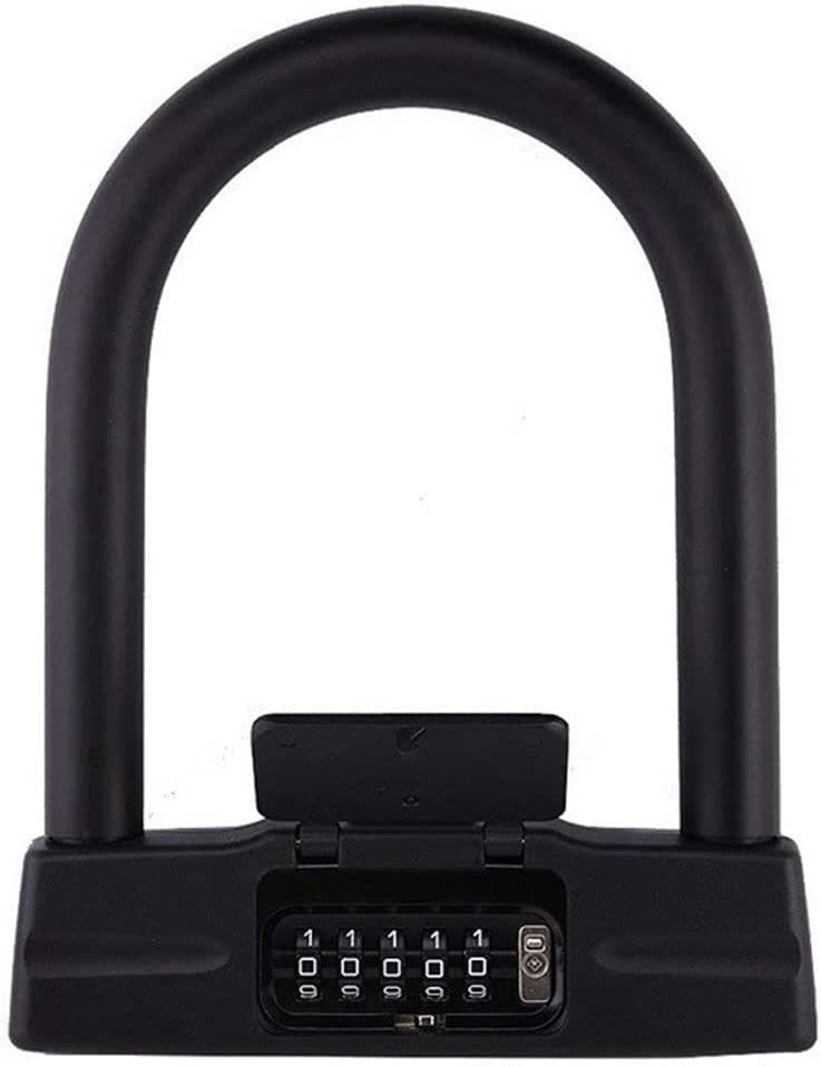 Heavy Duty 5-Digit Bicycle Bike Combination U-Lock Bike Bicycle Motorcycle Cycling Scooter Security Steel Chain Lock