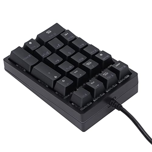 JINDI Gaming Keyboard, Mechanical Keyboard Prevent Fatigue with Rubber Sleeve for Internet Cafe for Home(Blue Switch)