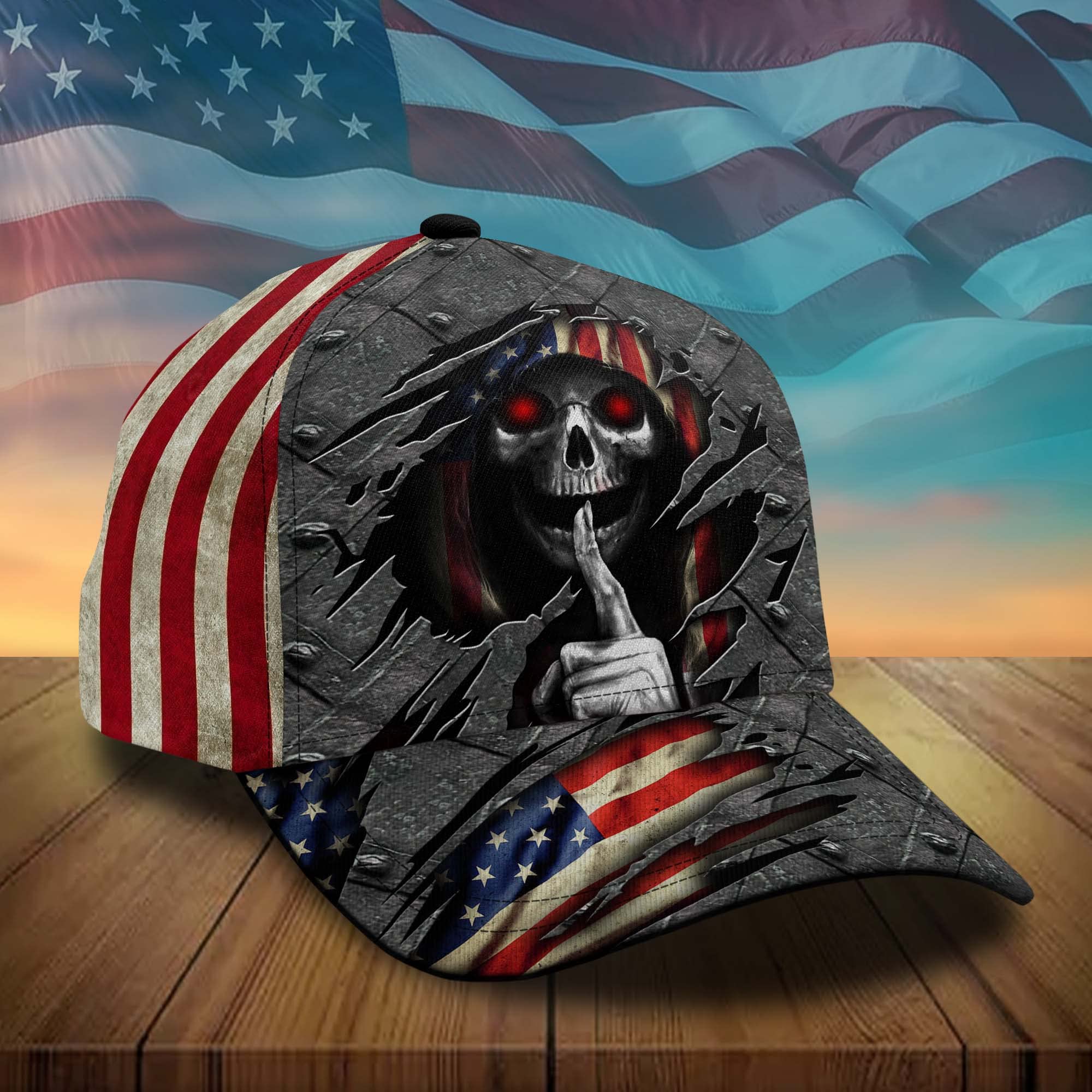 Hatstalk Unique 3D Printed Lava Skull Hat (USA)