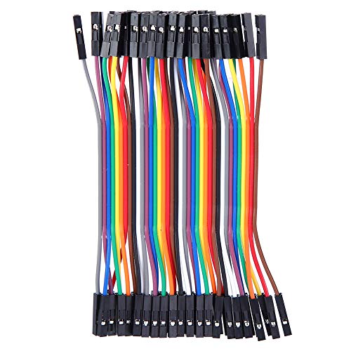 Jump Wire 10Pcs Multicolor Female to Female Connecting Cable for DIY Experiment Electronic Projects
