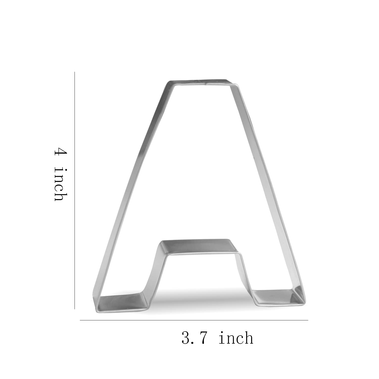 Keewah USA Letter Cookie Cutter Set - 3 Piece - 4 inch USA - Stainless Steel