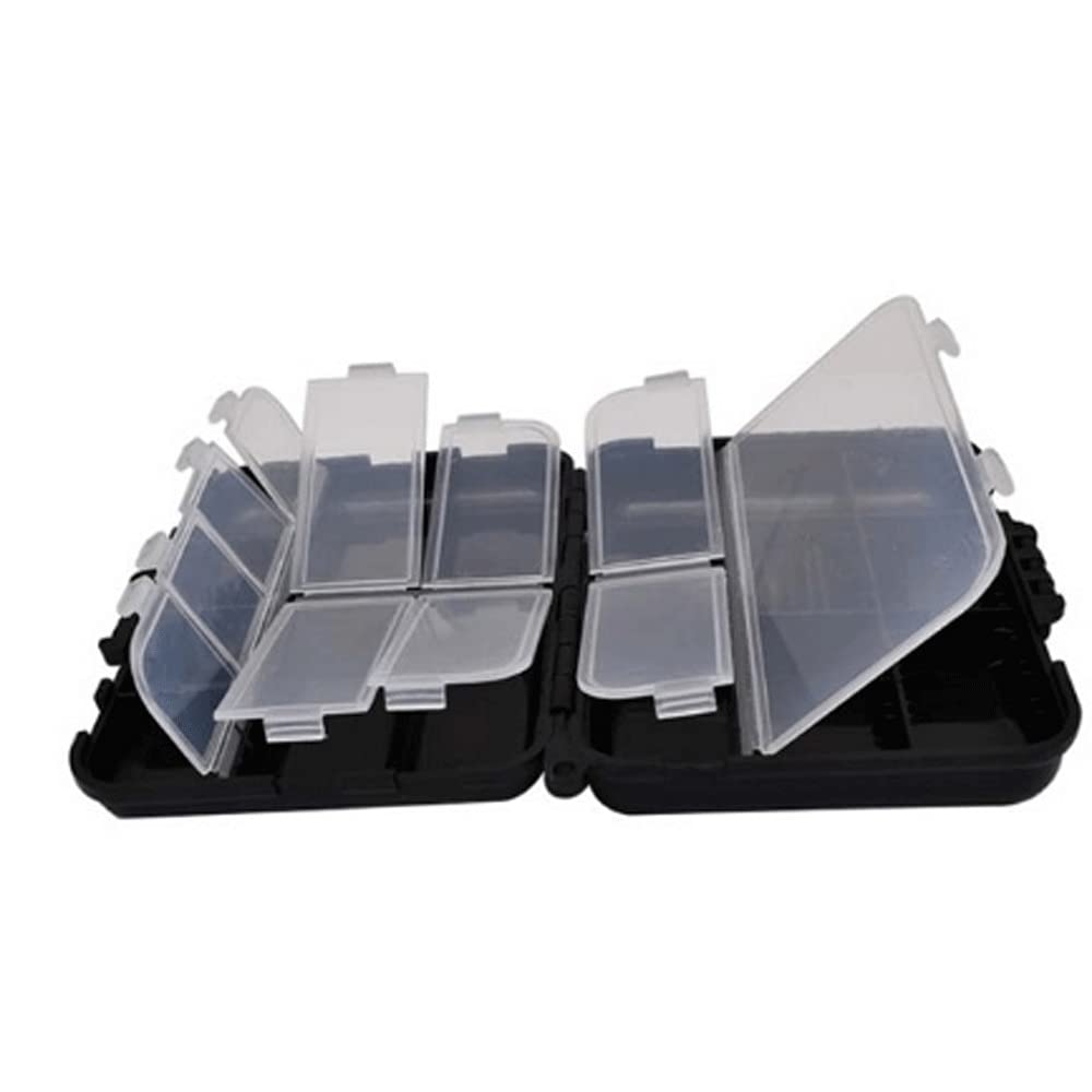 LMMDDP Fishing Hook Box Black Tool Box Storage Bait Hook Box Storage Fishing Tackle Box Fishing Accessories