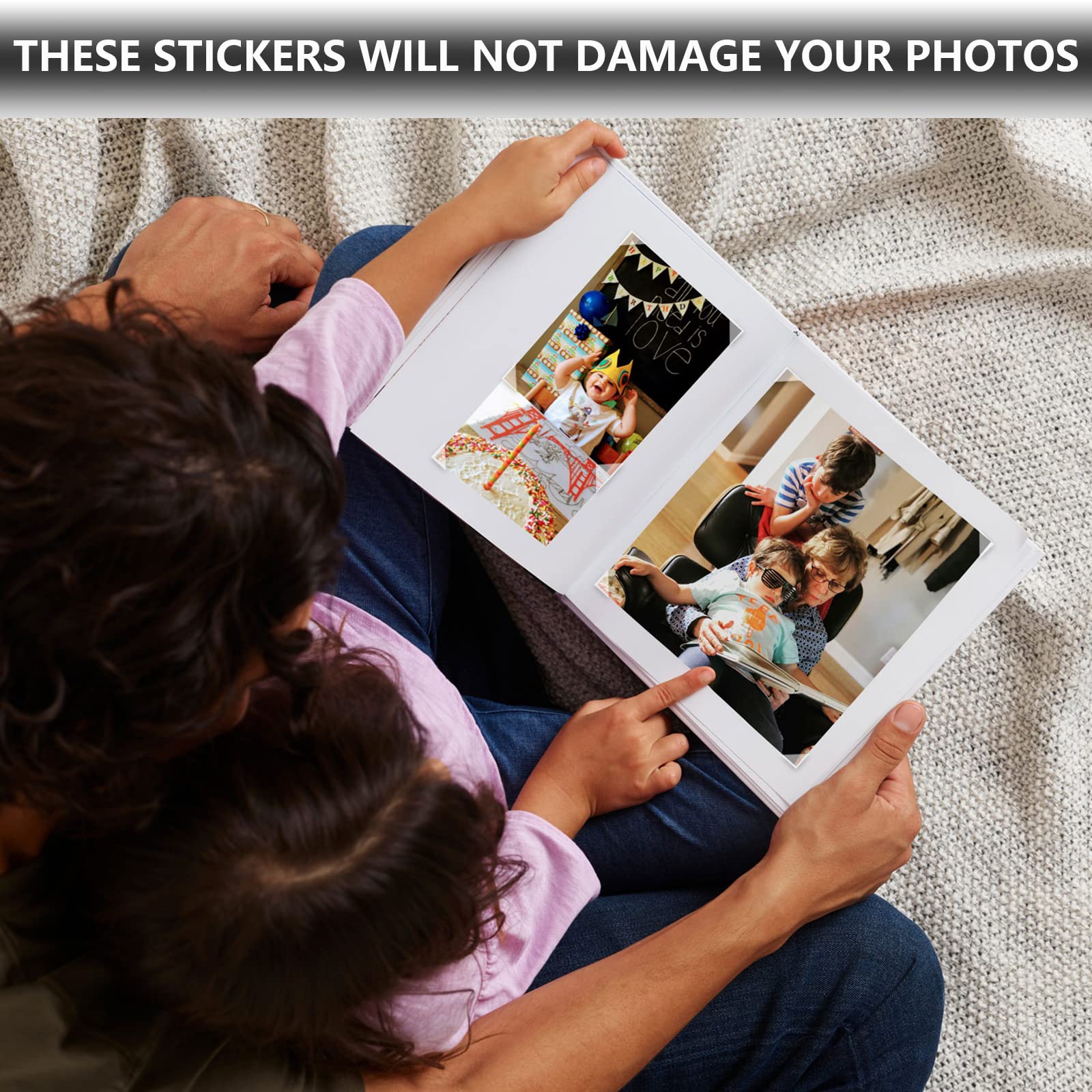 Photo Corner Sticker, 2040 Pcs Stickers Mounting Corners, Self-Adhesive Photo Corners for DIY Scrapbooking, Memory Books and Picture Album(Clear)