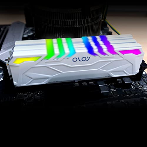 OLOy DDR4 RAM 16GB (2x8GB) White Owl Aura Sync RGB 2666 MHz CL19 1.2V 288-Pin Desktop UDIMM (MD4U0826190BHVDA)