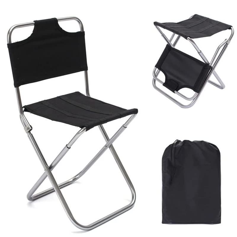 LMMDDP Outdoor Aluminum Alloy Portable Folding Fishing Chair Picnic Camping Stool
