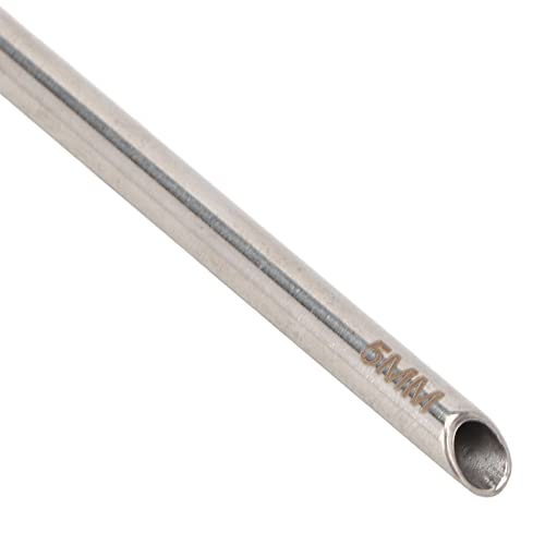 Piercing Receiving Tubes, 5 Pieces Hypoallergenic Clear Mark Piercing Receiver for Earring (5mm)