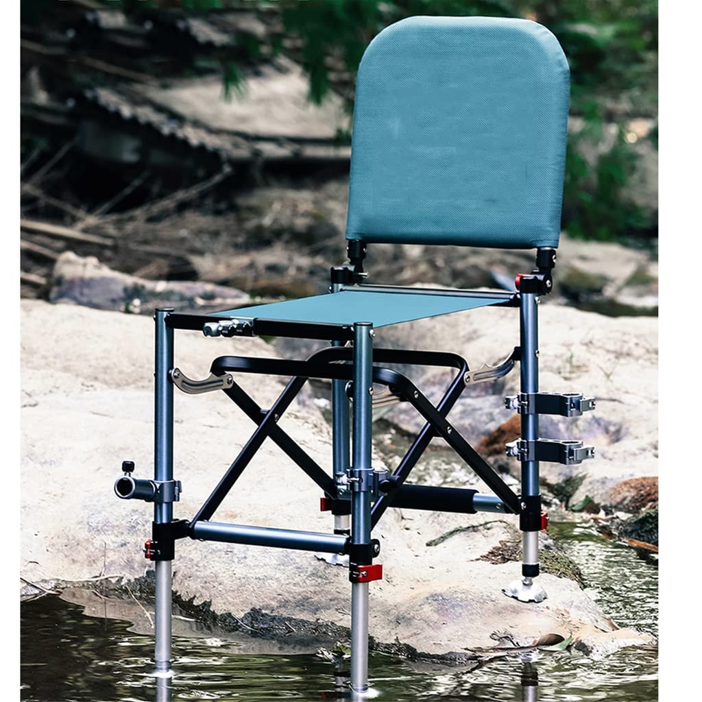 LMMDDP Ultralight Knight Fishing Chair Folding Multifunctional Portable Lightweight Fishing Seat