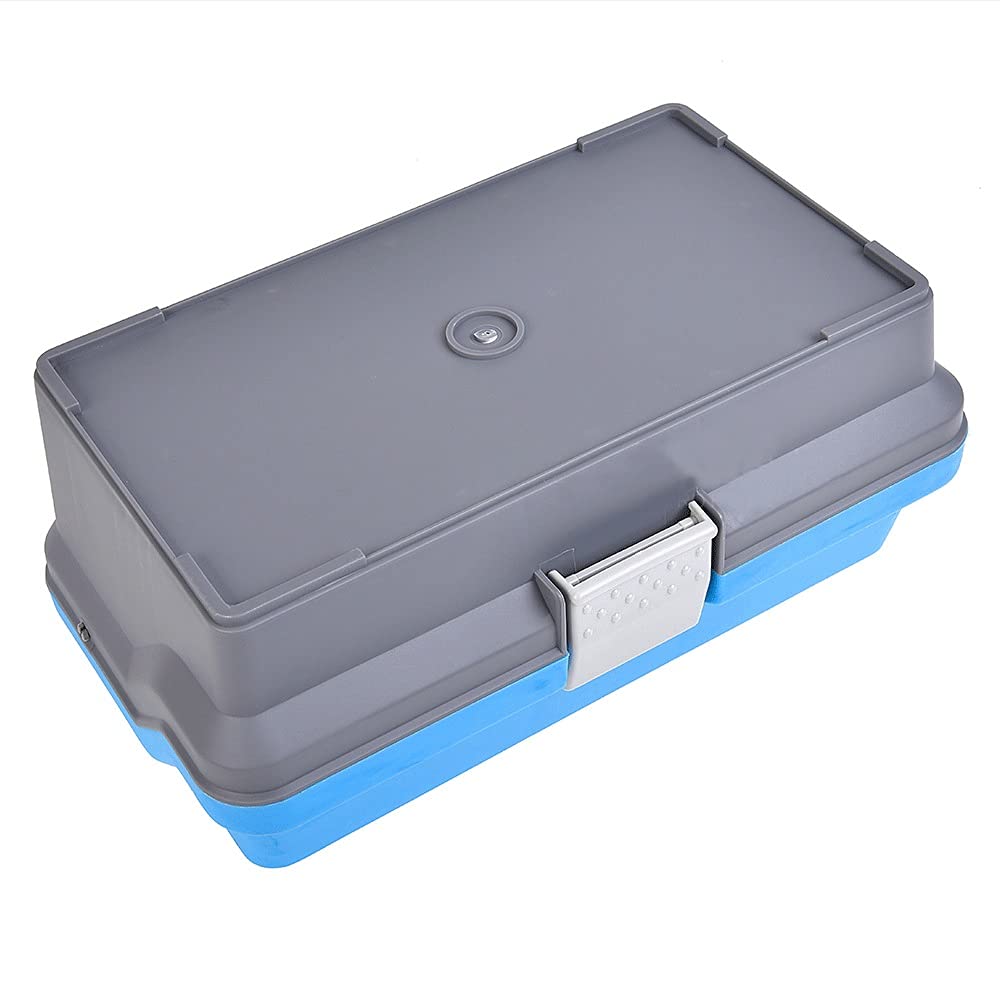 LMMDDP Waterproof 3-layer Fishing Tackle Box Storage Box Portable Fishing Tackle Strong Corrosion Resistant Storage Box