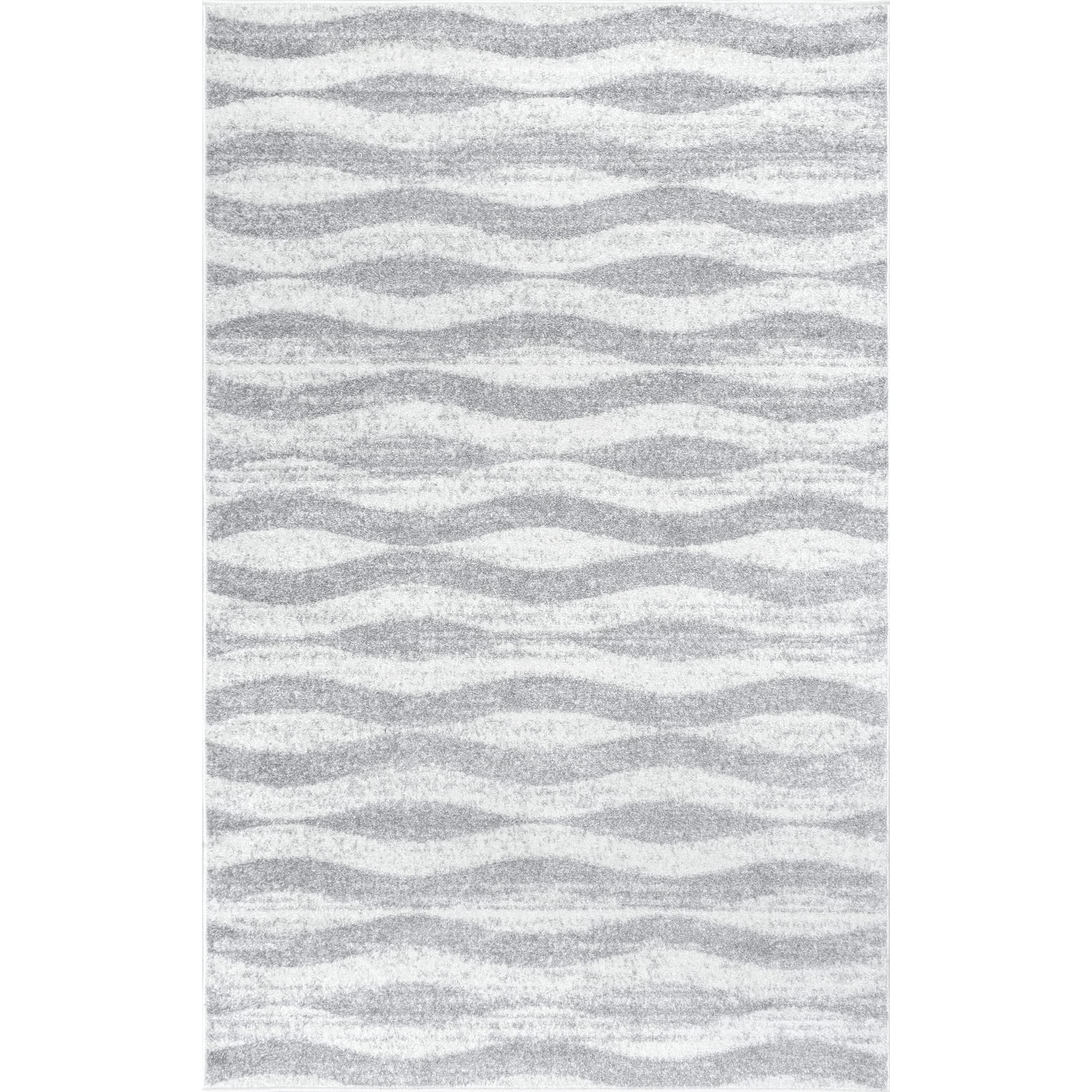 nuLOOM 7' x 9' Performance Indoor Area Rug, Non-Shed, Power Loomed High-Traffic Area Rug for Living Room, Bedroom, Home, Tristan Grey