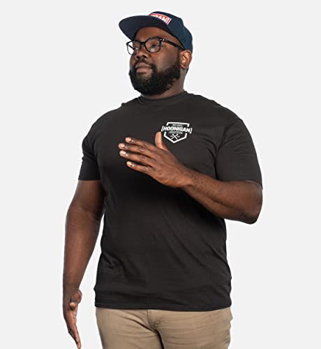 Hoonigan BRACKET X LOGO Short Sleeve Tee Black/Cyan / 2XL
