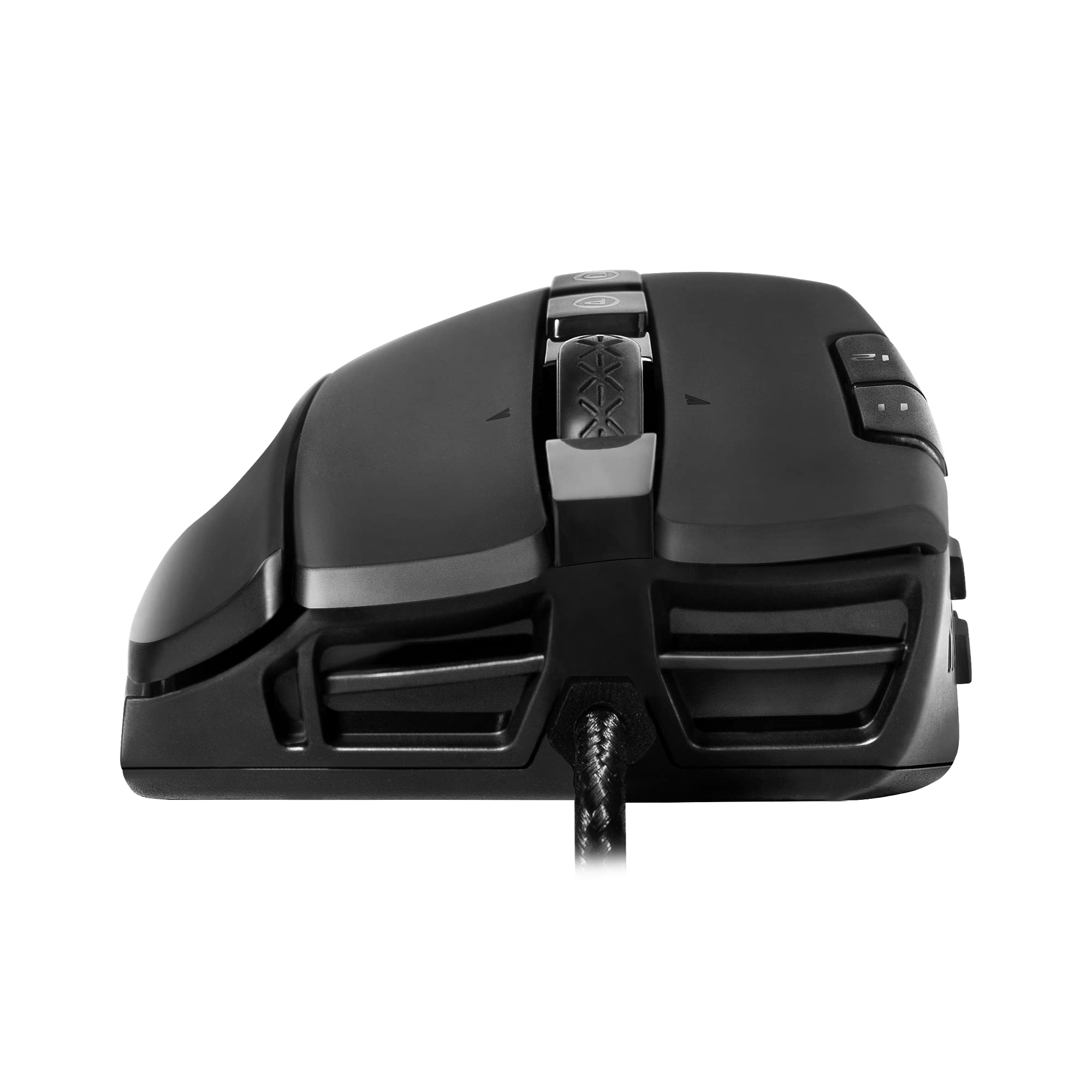 EVGA X15 MMO Gaming Mouse, 8k, Wired, Black, Customizable, 16,000 DPI, 5 Profiles, 20 Buttons, Ergonomic 904-W1-15BK-K3