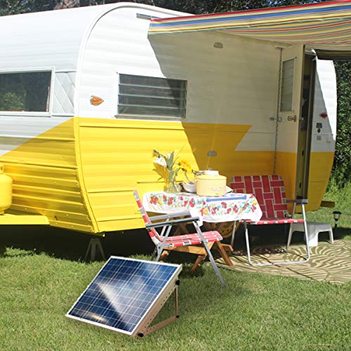 LBG Products 22β Solar Panel Heavy Duty Mounting Rack Brackets with Adjustable and Foldable Tilt Legs,Roof, RV,Motorhome and Any Flat Surface Off Grid (22 inch Length)
