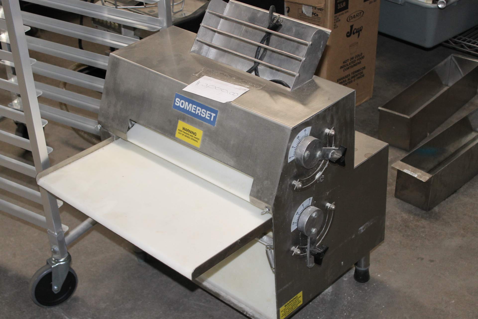 Somerset CDR-2000 20" Double Pass Dough Sheeter | 3/4 HP