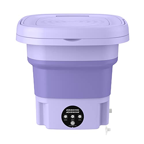 ifayhome Portable Washing Machine, Foldable Mini Small Washer for Baby Clothes, Underwear or Small Items, Suitable for Apartment, Laundry, Camping, RV (Green)