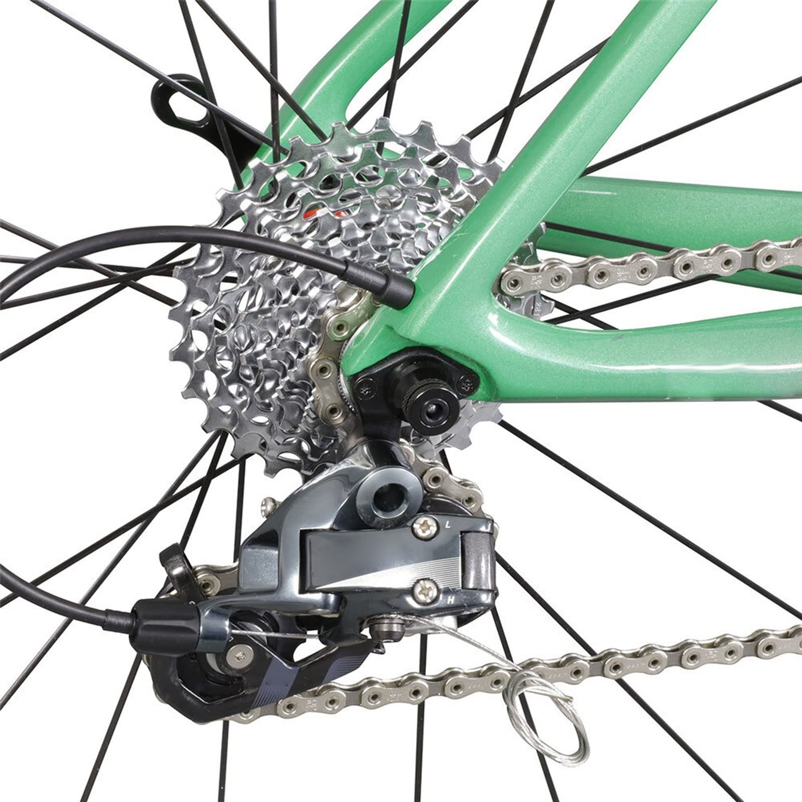 HESNDzxc Bicycles for Adults Full Carbon V-Brake Road Bike with Wheel Kit Complete Bike (Size : Medium)
