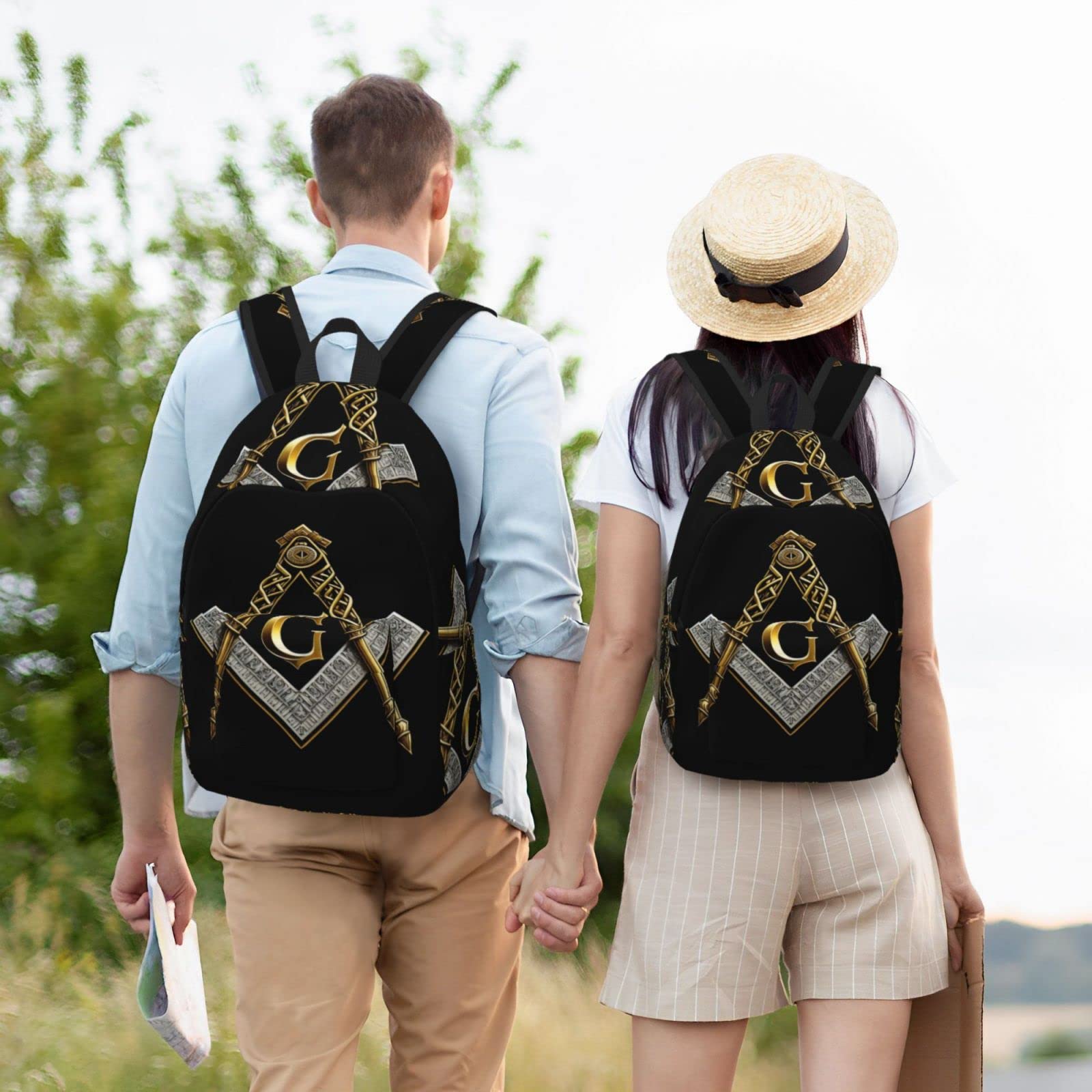 FYCFSLMY Master Mason Masonic Backpack with Adjustable Straps, Suitable for Travel Picnics Activities