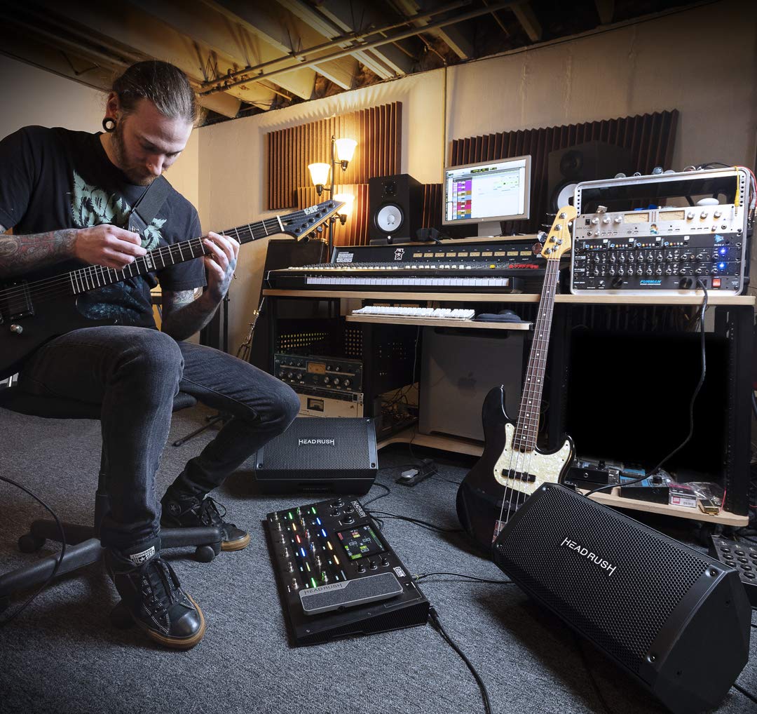 Headrush MX5 and FRFR-108 Bundle - Guitar Amp and Multi Effect Modelling Processor and 8-inch 2000W Full-Range Flat-Response Powered Guitar Cabinet