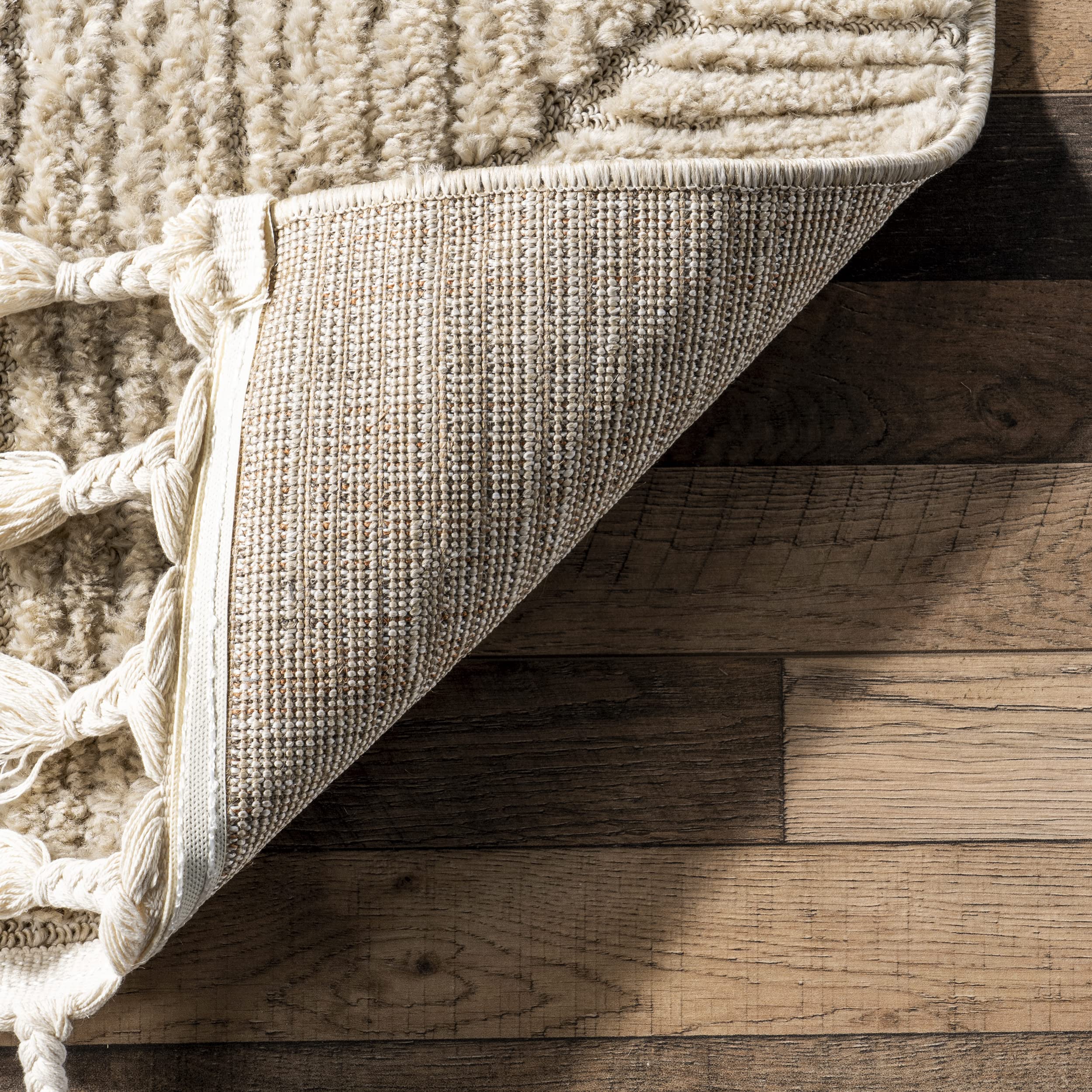 nuLOOM Kerry Geometric 7x9 Area Rug for Living Room Bedroom Dining Room Kitchen, Beige