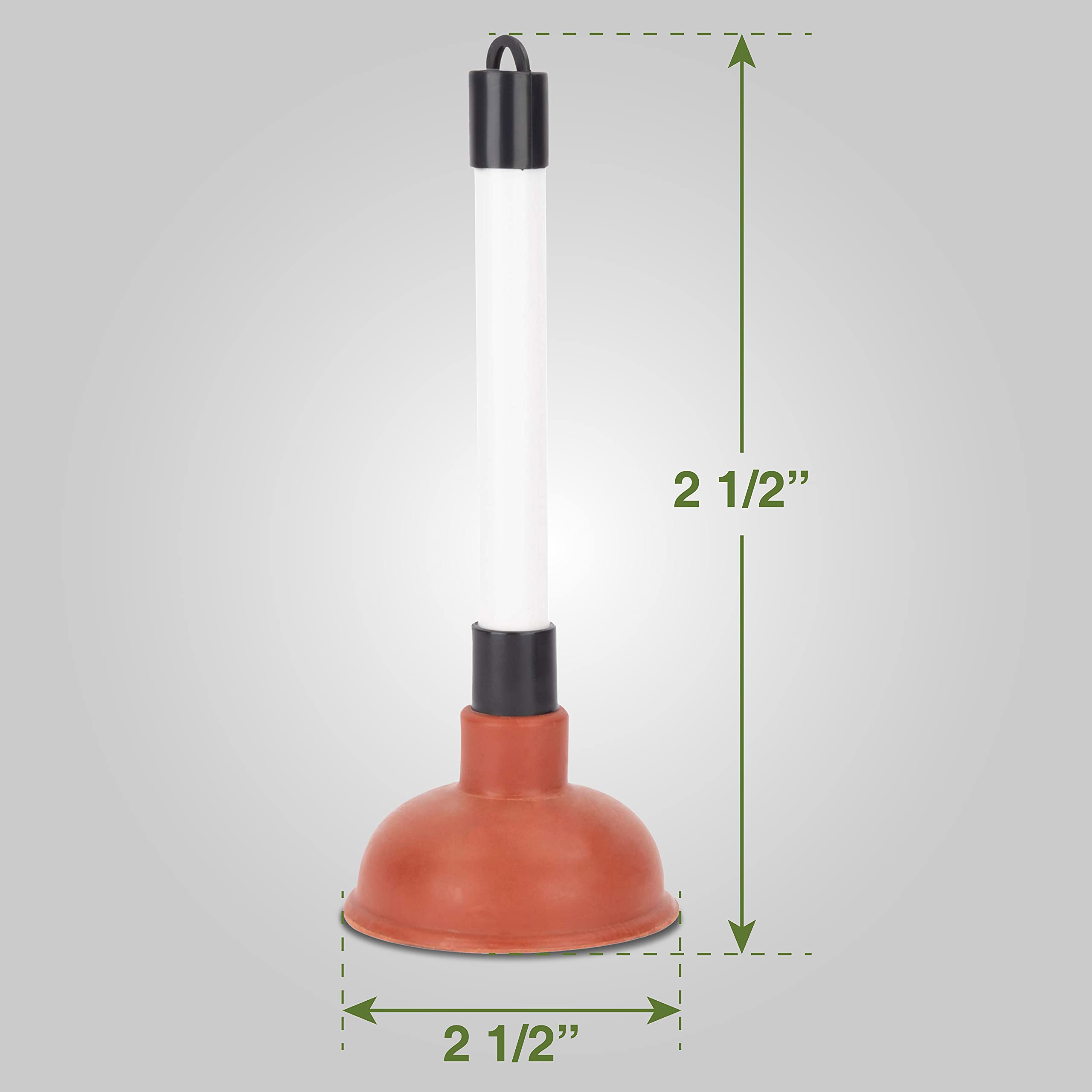 LDR 512 3110A Sink Drain Bathrooms, Kitchens, Baths, Showers Compact and Powerful Easy to Store and Hide, Mini Plunger