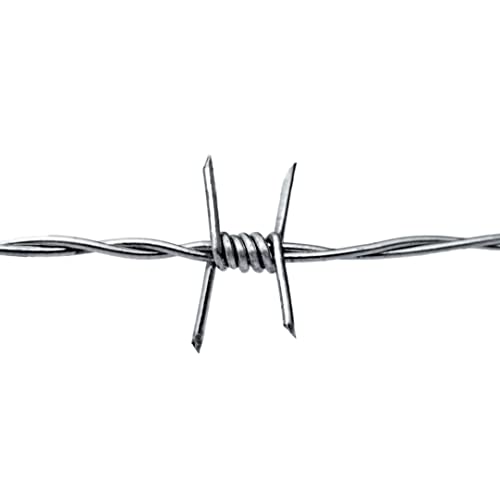 Real Barbed Wire 50ft 18 Gauge - Great for Crafts, Fences, and Critter Deterrent