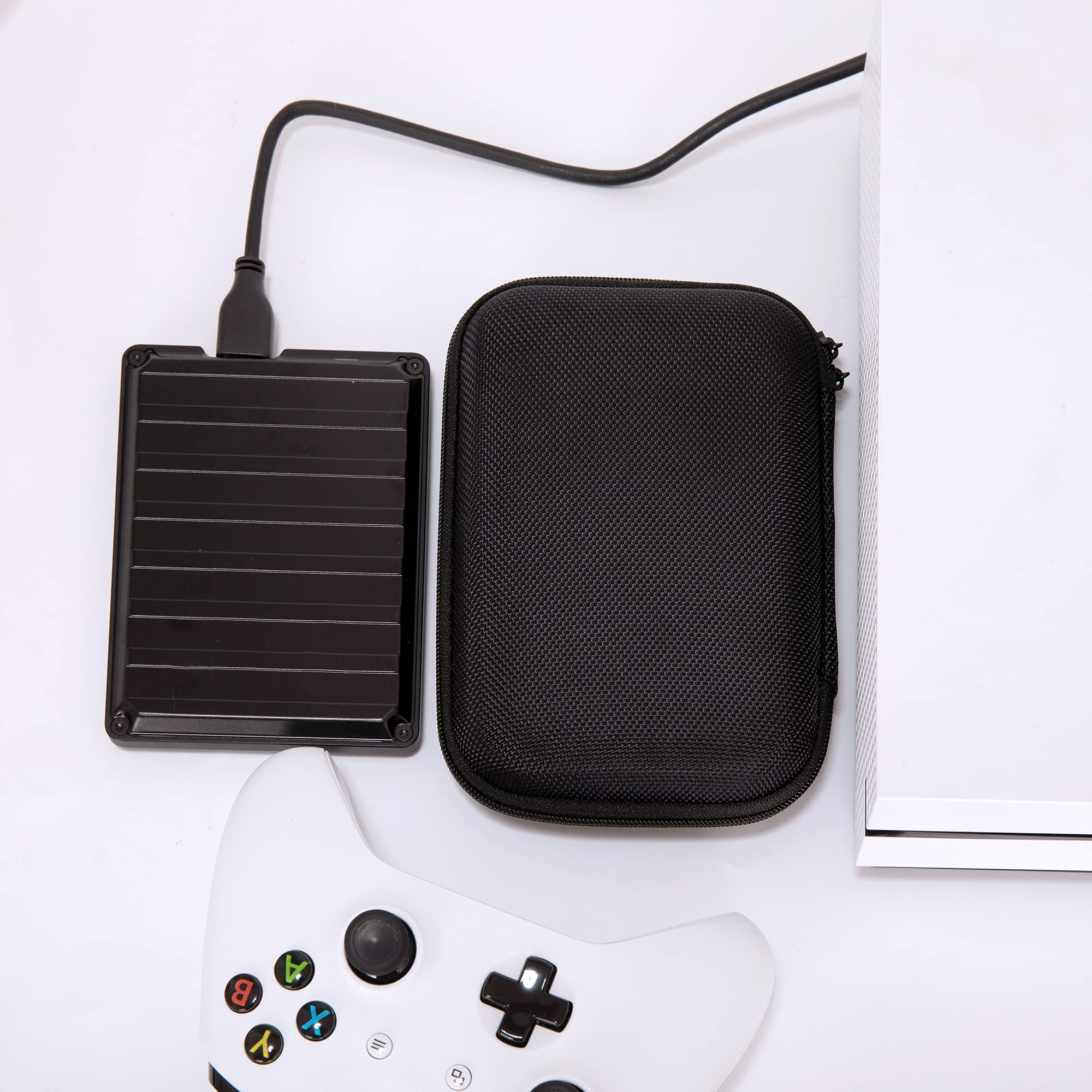 Ginsco Hard Carrying Case for Portable External Hard Drive Toshiba Canvio Basics Seagate Expansion WD Elements