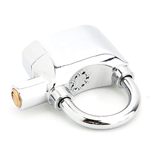 Evonecy Bicycle Alarm Lock, Aluminum Alloy Anti-Theft Padlock, for Motorcycle Bicycle