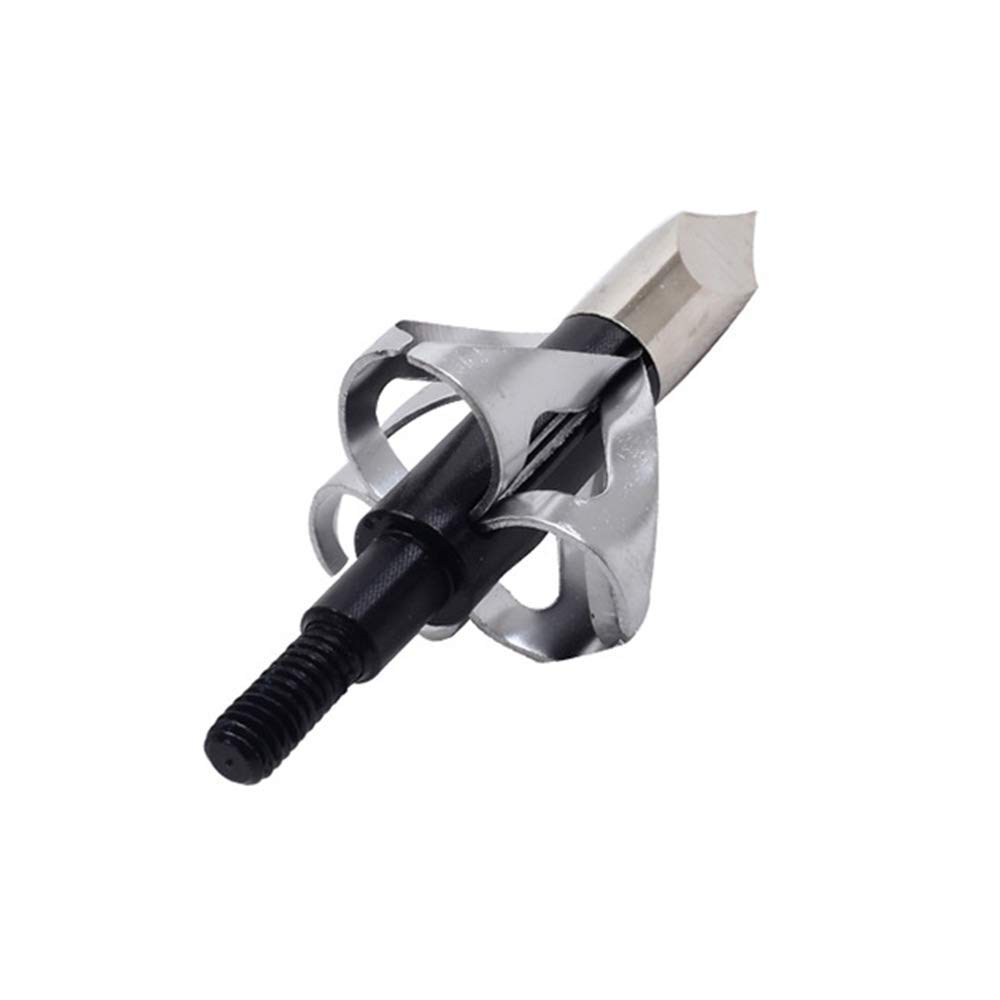 Hooked Curved Blades Hunting Broadheads Tips (24 PCS)
