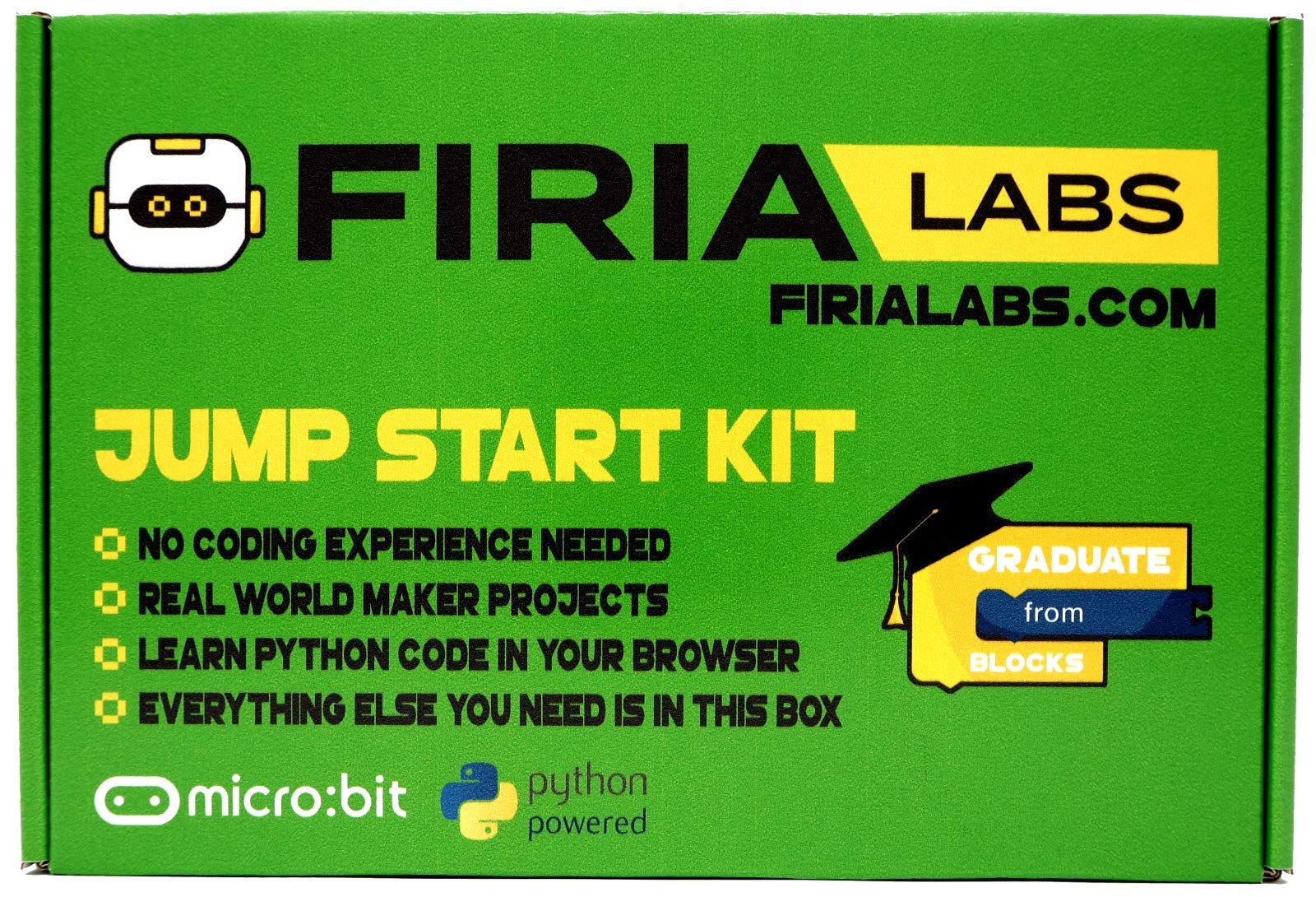 Firia Labs JumpStart Python: Coding with Micro:bits, Project Based Curriculum, Classroom Kit 10-Pack