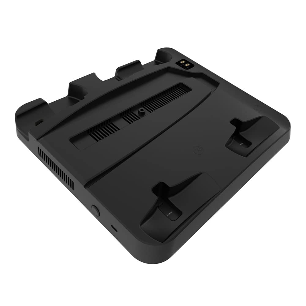 MayHei for PS5 PSVR 2 Cooling Fan Charging Stand with Dual Controller Charging Vertical Stand for PS5 Console Headset VR2 Glasses Accessories