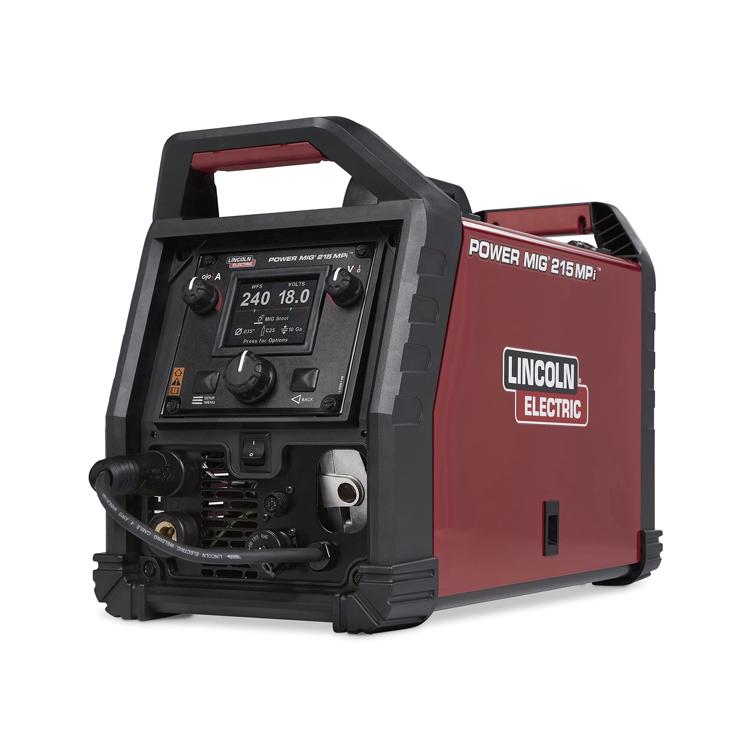 Lincoln Electric K4878-1 Power Mig 215 MPi Multi-Process Welder TIG One-Pak