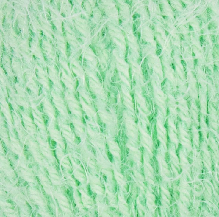Estako Downy 40% premium acrylic and 60% polyamide Soft DK - Light Worsted #3 Fuzzy Yarn for Crocheting and Knitting 3.52 oz (100 gr) 267 Yds (245 m) (8930 - Mint)