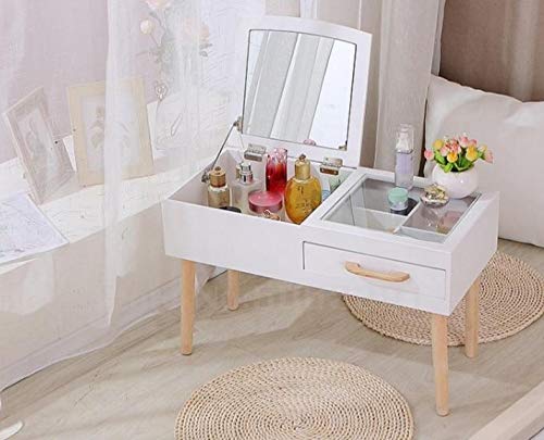 QJPAXL Nordic Window Economical Multi-Functional Small Apartment Bedroom Dressing Table Simple Dressing Table