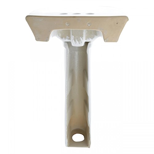 Ondine 16 inch Pedestal Sink β Compact White Sink with Overflow And Pre-Drilled Holes β Heavy Duty Grade A Vitreous China Built - Porcelain Scratch And Stain Resistant - Renovators Supply
