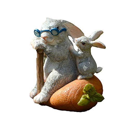 Gemmia Garden Rabbit Figurine- Loving Rabbit