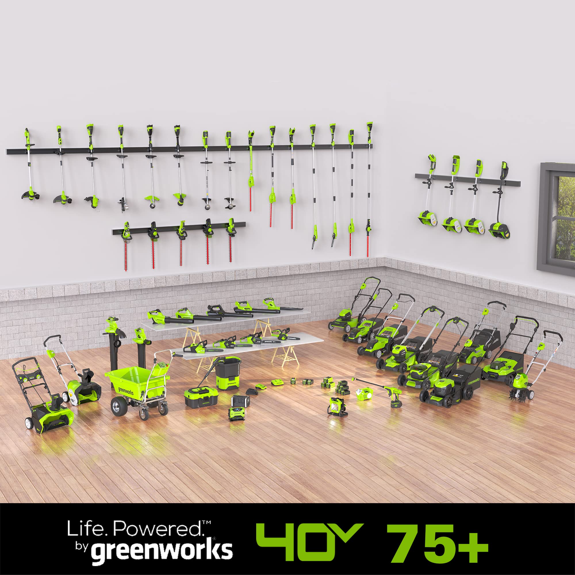 Greenworks 40V 21-Inch Brushless Self-Propelled Mower 6AH Battery and Charger Included, M-210-SP