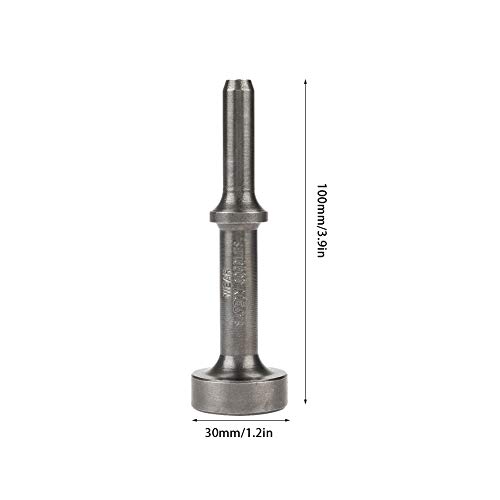 Kadimendium Pneumatic Air Hammer Bit Smoothing Pneumatic Drifts Air Hammer Bit Set Extended Length Impact Tool Kit Pneumatic Chisel Bit Tool(100mm)
