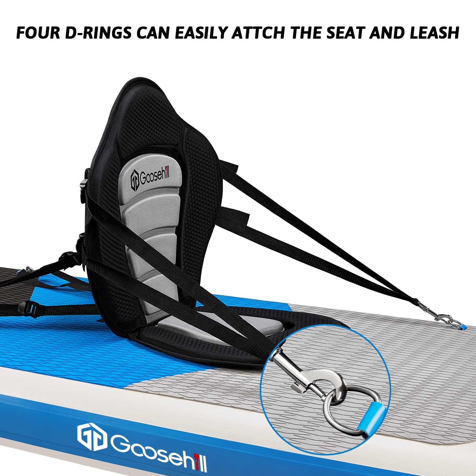Goosehill Inflatable Stand Up Paddle Board, Reinforced Double Layer All-Around Paddleboard for All Skill Level, Ultra Light, Stable and Reliable with Premium SUP Package