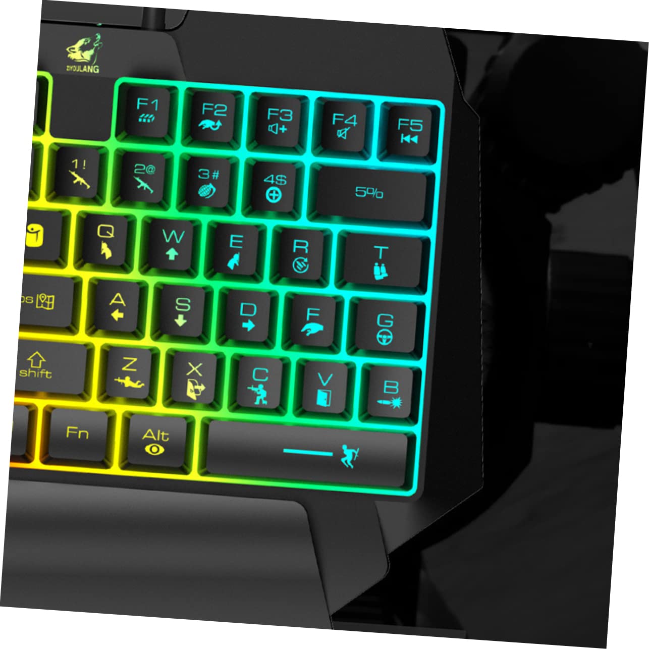 KOMBIUDA Mini Mouse Mechanical Keyboards Computer Keyboard Half Keyboard Gaming Small Gaming Keyboard Gaming Keyboards Play Game Keyboard Computer Game Keyboard E-Sport Keyboard Set t1