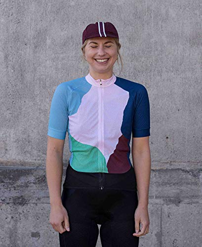POC, Women's Essential Road Print Jersey, Color Splashes Multi Opal/Basalt, XLG