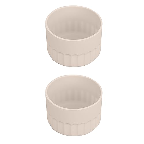 Yaruing 2Pcs Silicone Boot for Stanley Tumbler 40oz 30oz Cup Accessories,Protective Silicone Bumper Boot Sleeve,Anti-Slip Bottom Sleeve Cover for All Water Bottles Bottom Width of 2.83&3in,Khaki