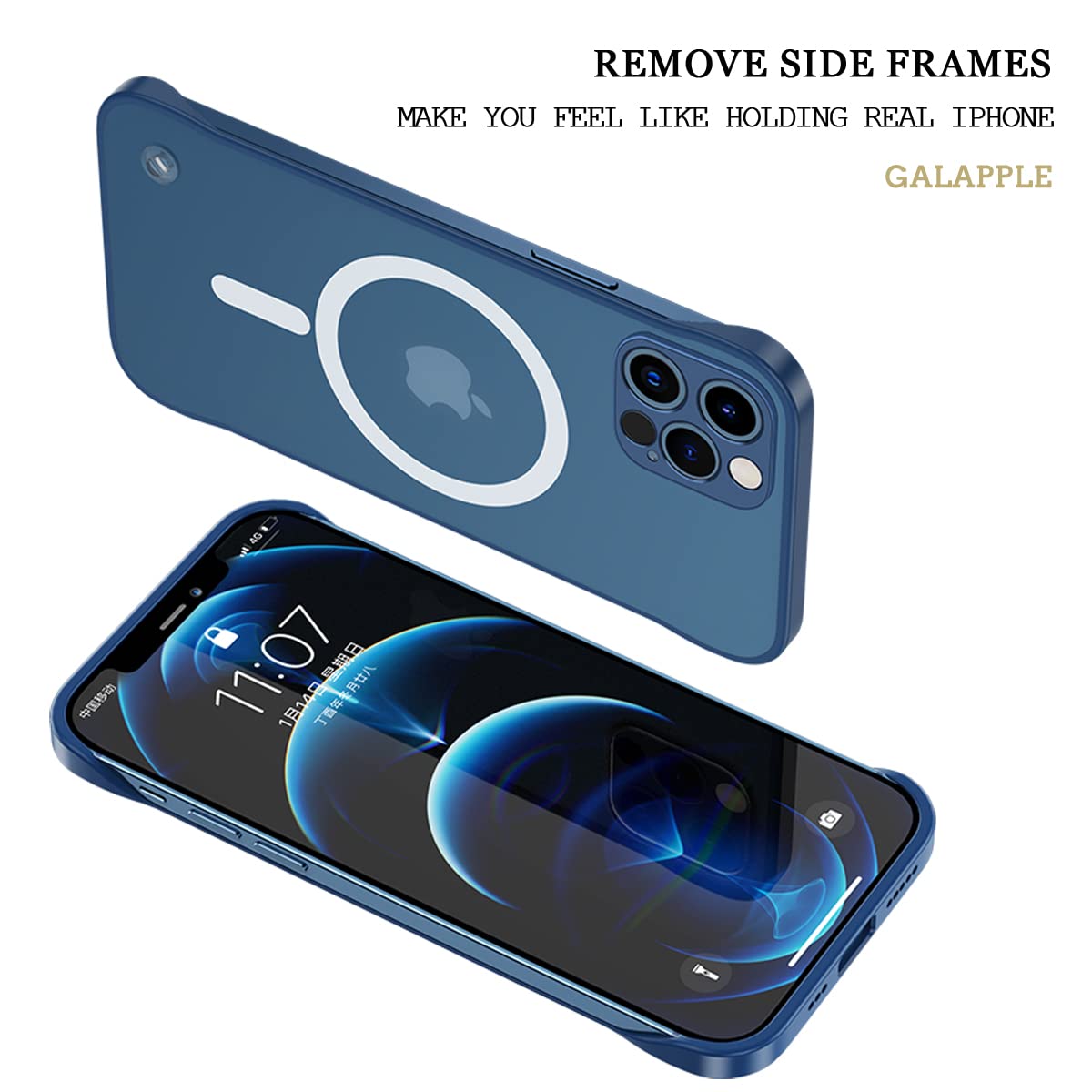 GALAPPLE Magnetic Clear Case for Samsung Galaxy Z Flip 5 - Full Cover Hinge Protector with Buttons Touchable, Compatible with Magsafe Chager,Ultra-Thin Hard Material Screen & Camera Protect