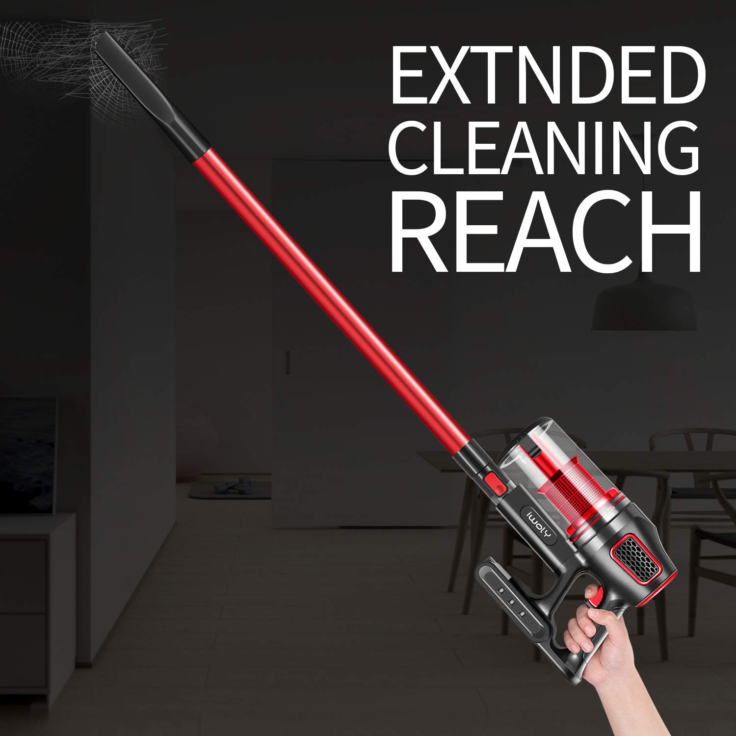 Generic Brands Cordless Vacuum 2 in 1 Powerful Suction Stick Handheld Vacuum Cleaner for Home Hard Floor