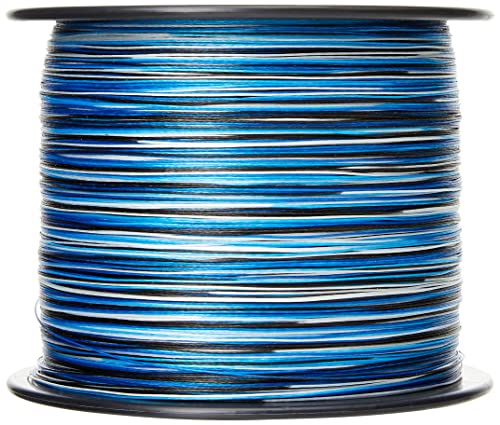 SpiderWire Stealth® Superline, Blue Camo, 15lb | 6.8kg, 200yd | 182m Braided Fishing Line, Suitable for Saltwater and Freshwater Environments