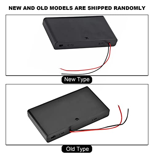 plplaaoo 8pcs AA Battery Holder, Battery Holder with Cover & Power Switch,12V AA Battery Holder Battery Storage Box, 8 AA Battery Holder,5.12x2.87x0.79 in, Battery Holder AA Battery Holder 12v AA