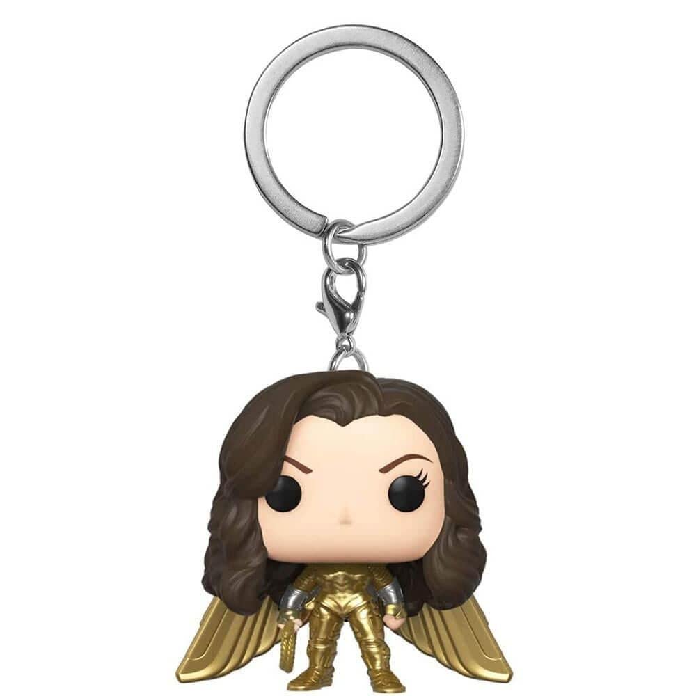 Funko Pop! Keychain: Wonder Woman 1984 - Wonder Woman Hold No Helmet, Multicolor