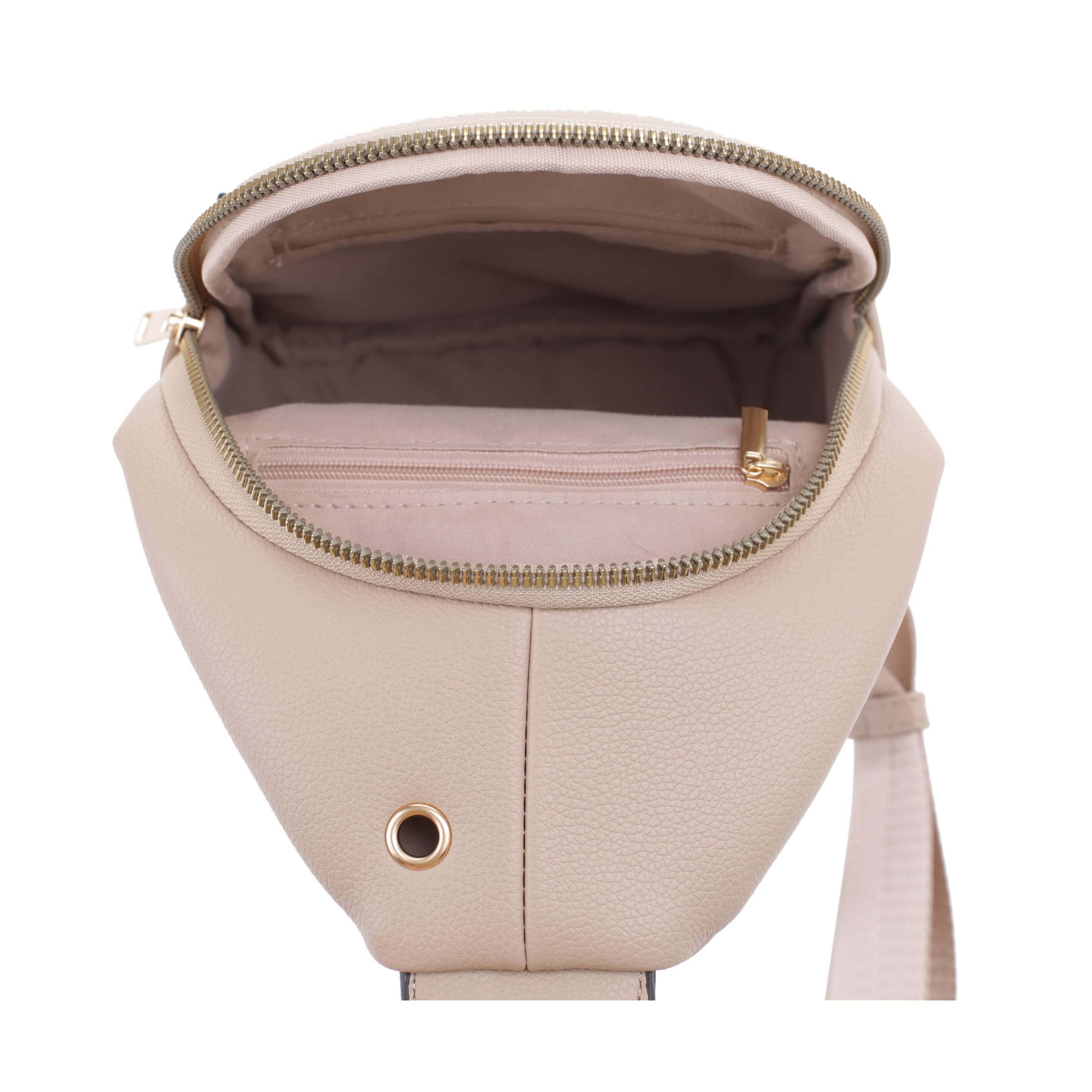 EVVE Crossbody Sling Bag for Women Small Sling Backpack Purse |Sand