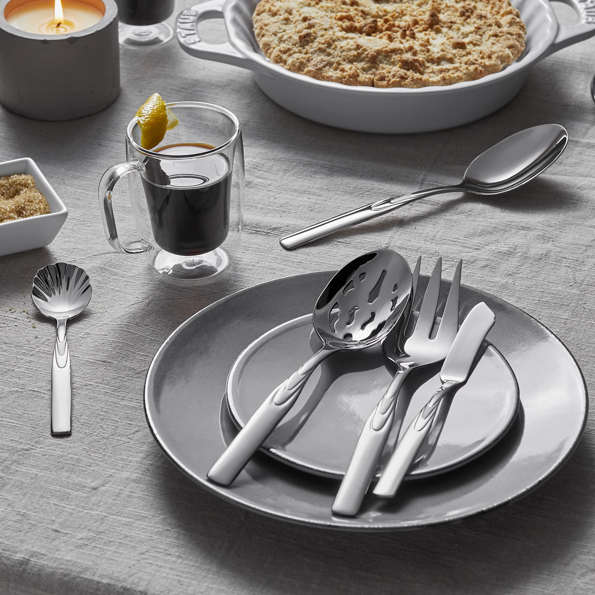 J.A. Henckels Classic Series Rapture 45-Piece Flatware Set, Service for 8