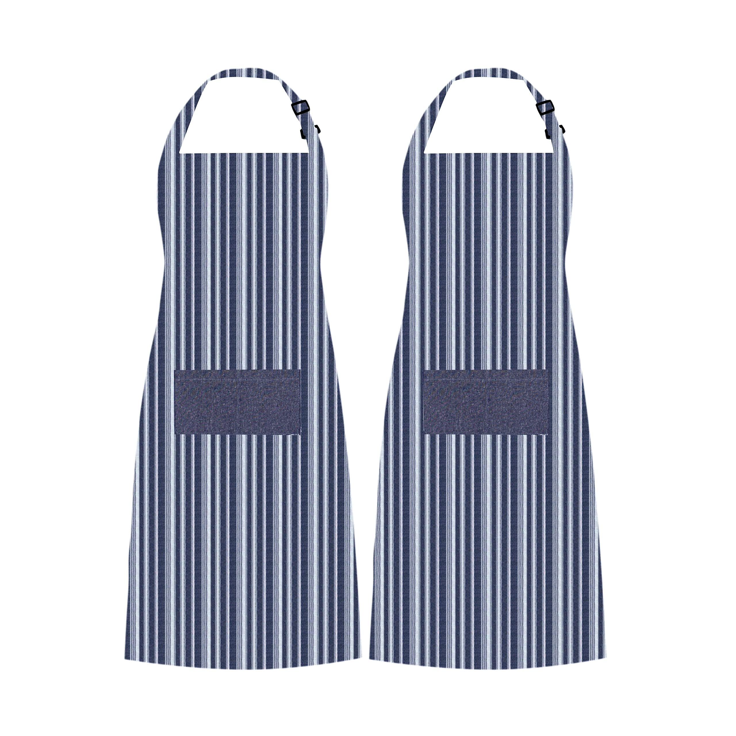 Kitchen Apron |Chef Apron with 2 pockets|Cotton Bib Apron with Adjustable Straps| Restaurant,Embroidery Craft Painting